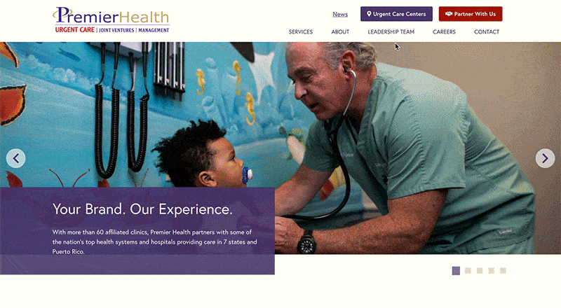 Premier Health | Gatorworks | Urgent Care Website Design Company